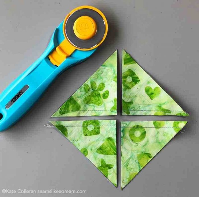 Quarter Square Triangles Tutorial - Kate Colleran Designs