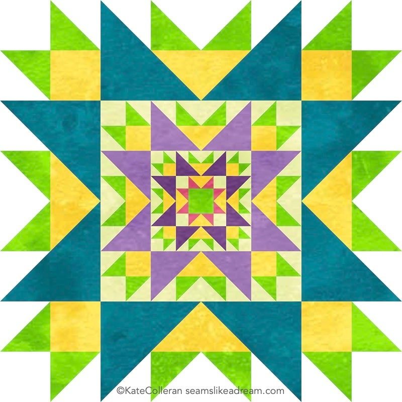 Luminous Quilt Along Project Block 6 - Kate Colleran Designs