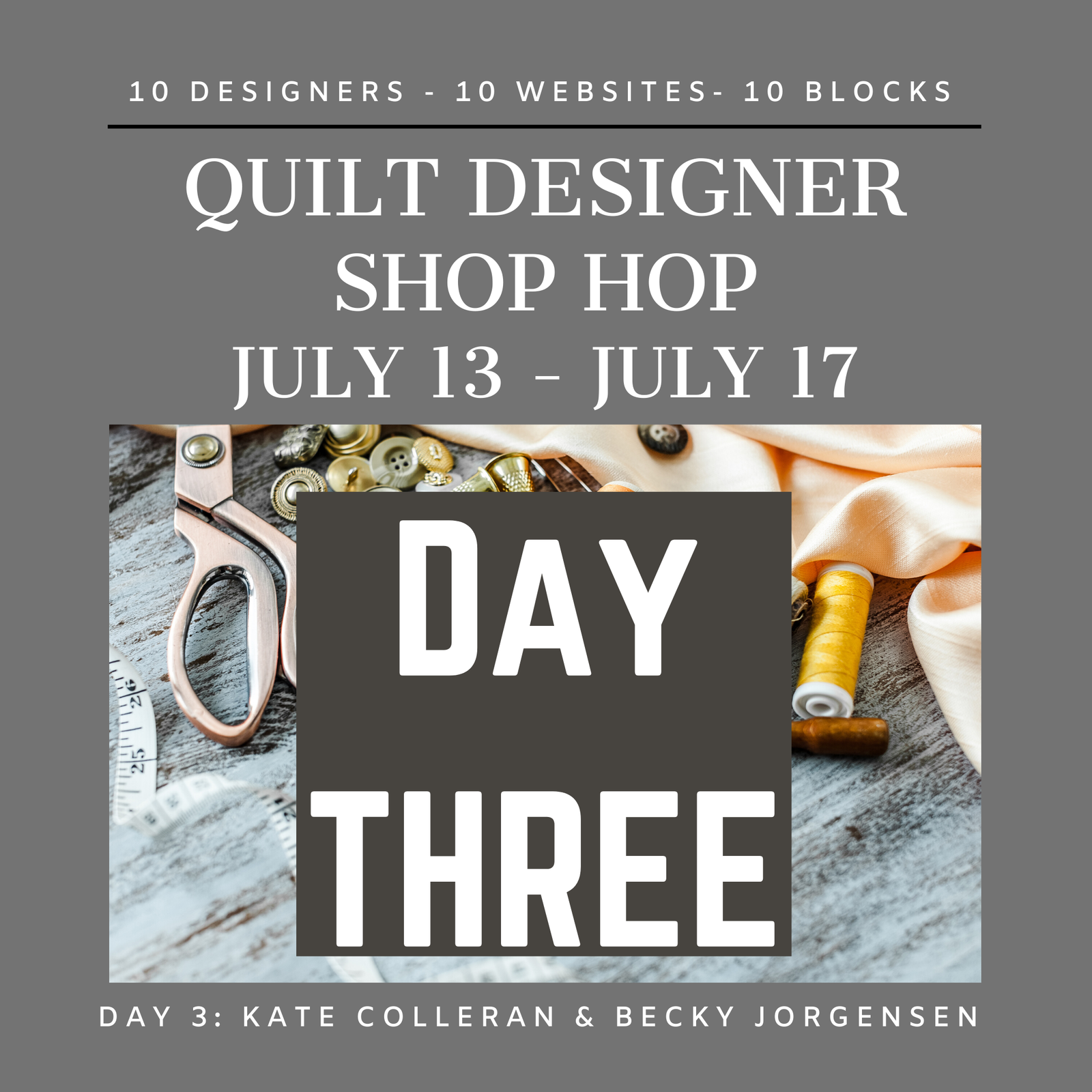 Quilt Designer Shop Hop Day 3 - Kate Colleran Designs