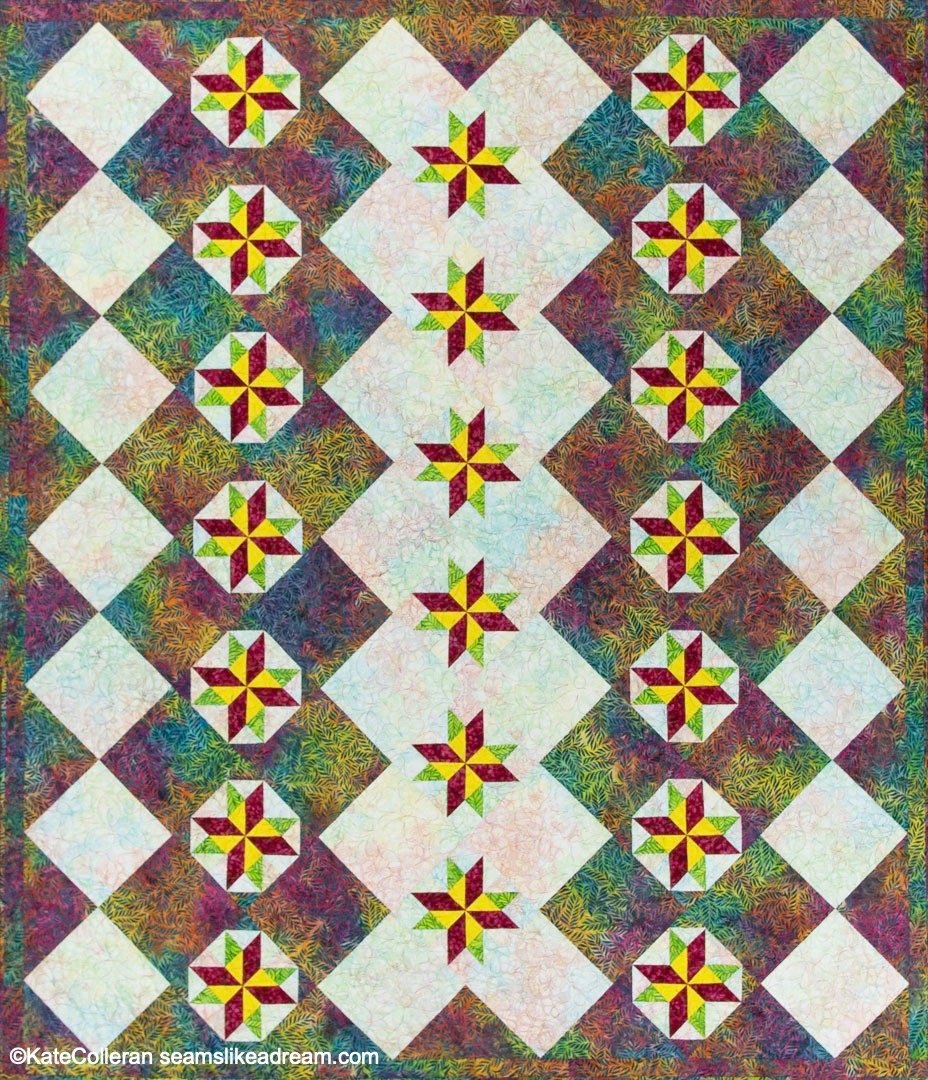 New Pieced Star Quilt Pattern - Kate Colleran Designs
