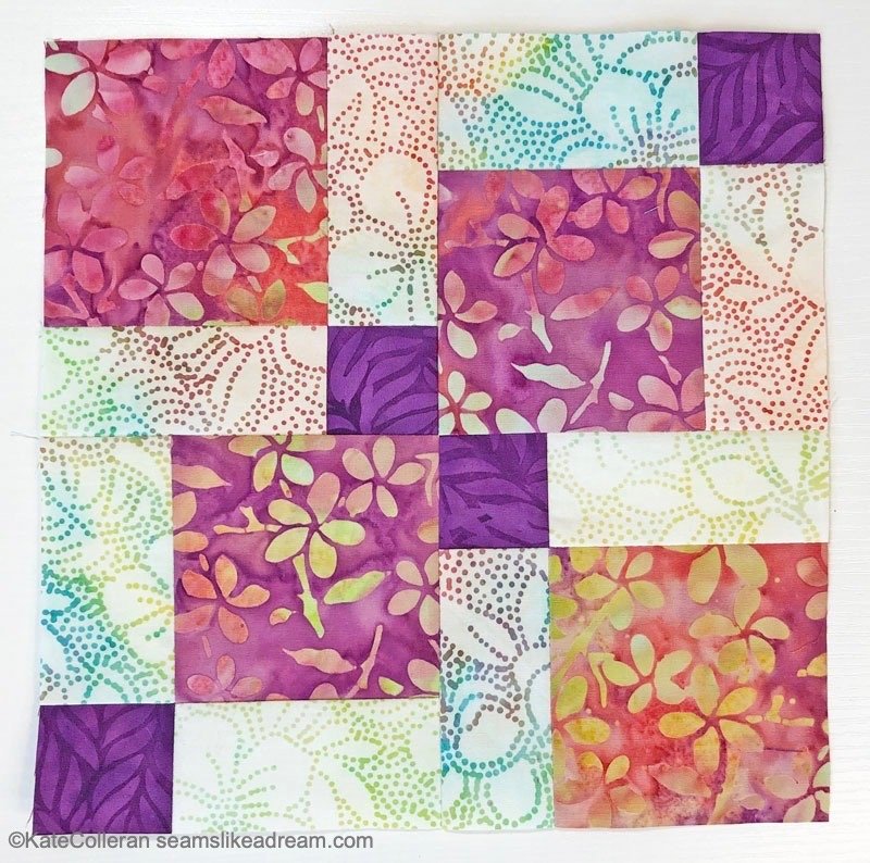 Disappearing 9 Patch Block - Kate Colleran Designs