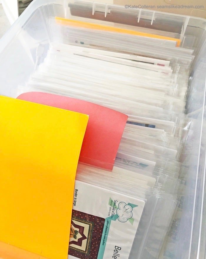 Quilt & Sewing Pattern Storage Ideas - Kate Colleran Designs