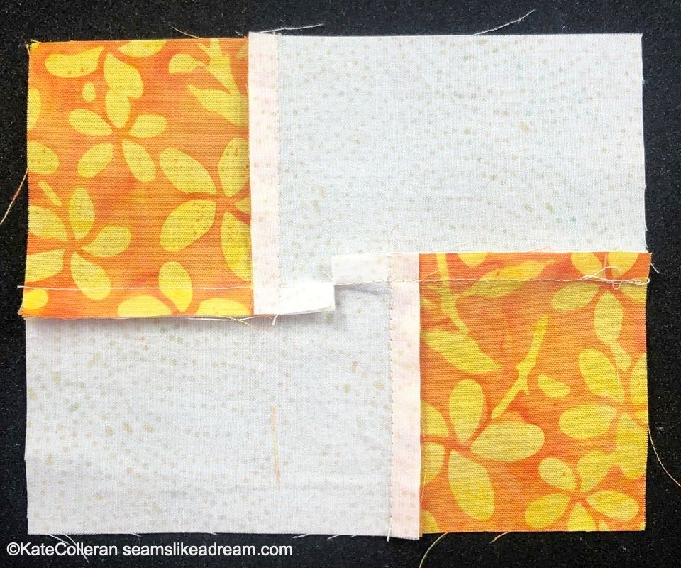 Shaded Four Patch Quilt Block - Kate Colleran Designs