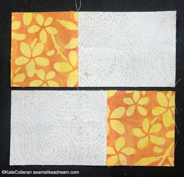 Shaded Four Patch Quilt Block - Kate Colleran Designs
