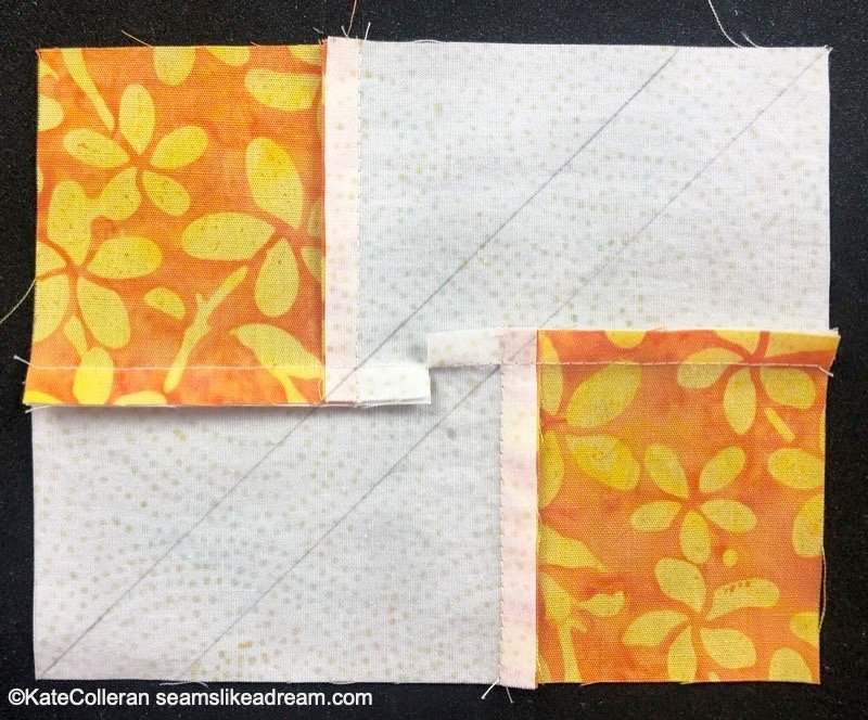 Shaded Four Patch Quilt Block - Kate Colleran Designs