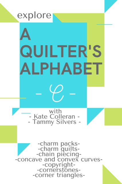 Chain Piecing | Quilter's Alphabet - Kate Colleran Designs