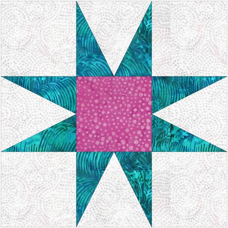 Peaky and Spike block - Kate Colleran Designs