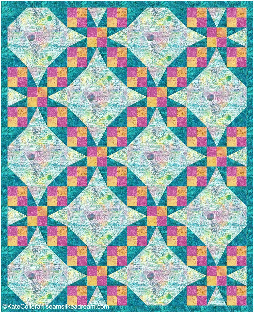 Snowball Quilt Block - Kate Colleran Designs