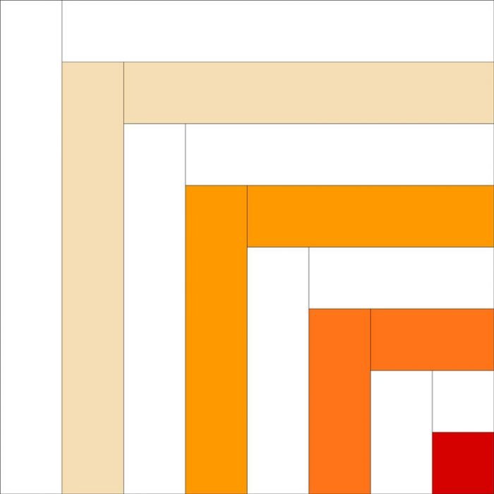 Exploring Quilting Basics: Log Cabin Quilt Block - Kate Colleran Designs