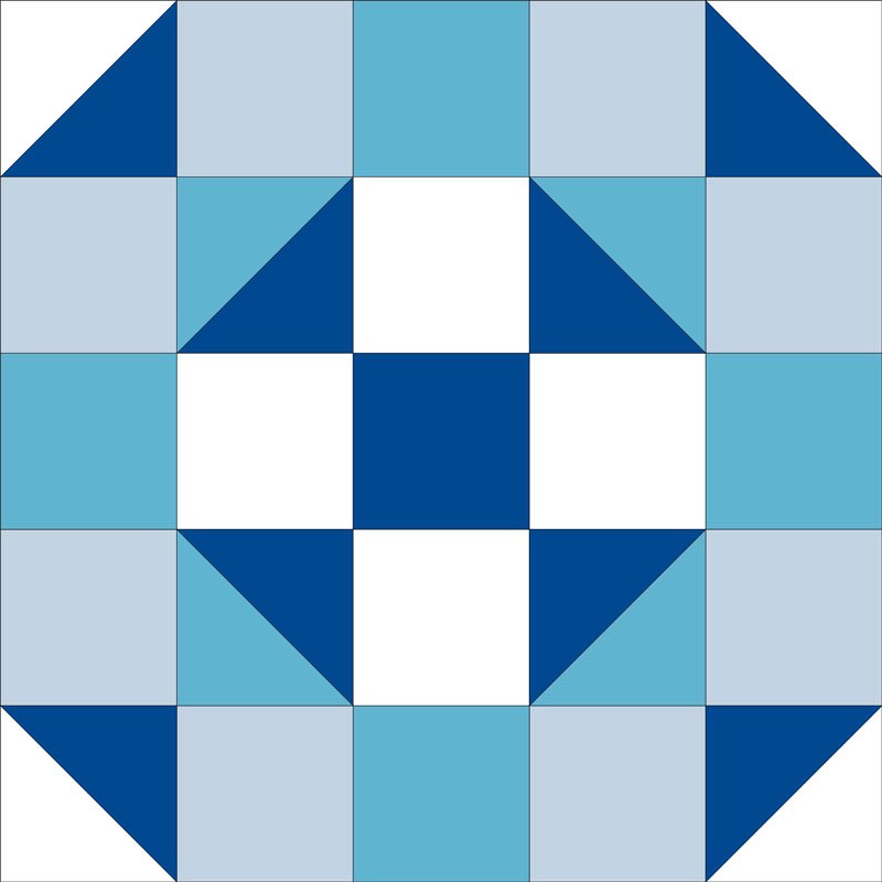 Exploring Quilting Basics: The Five Patch Chain Quilt Block - Kate ...