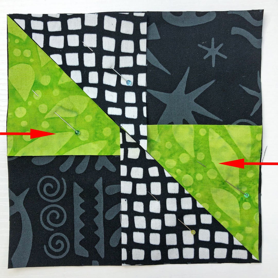 How to make Flying Geese Units 4 at once with 3 colors! - Kate Colleran ...