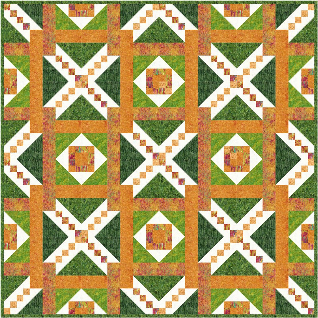 The Remix of the Rocky Road to CA quilt block - Kate Colleran Designs
