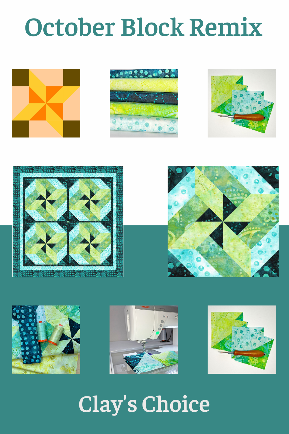 Clay's Choice quilt block Remix! - Kate Colleran Designs